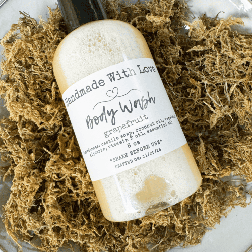 Homemade Body Wash Made with Clean Ingredients